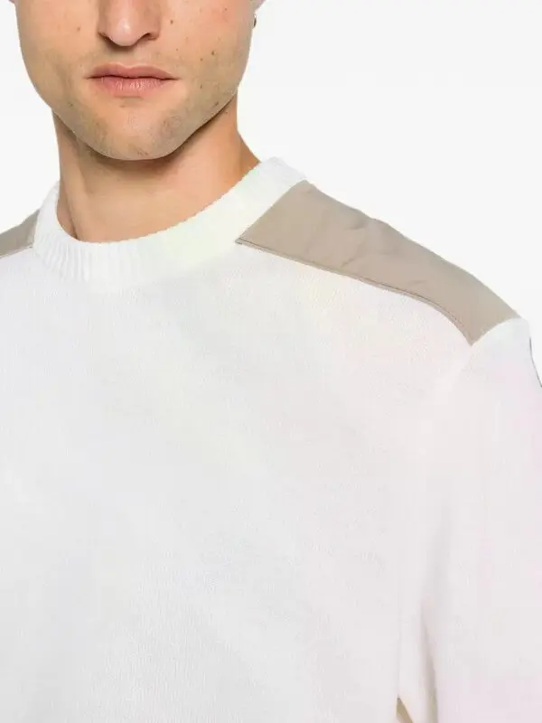 Paul & Shark Contrast Panel Crew Neck Sweater