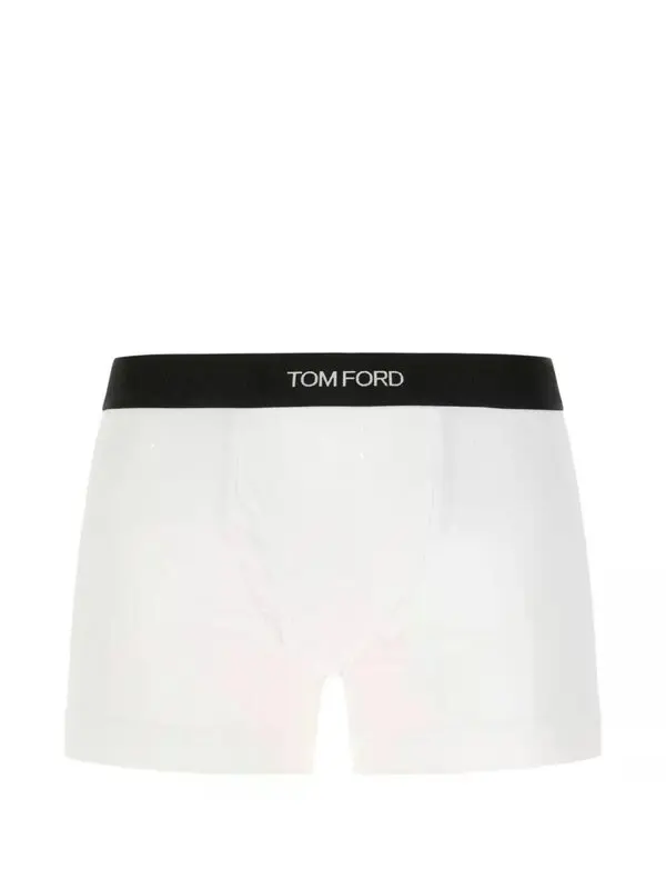 TOM FORD Logo-waistband Boxer Shorts - White