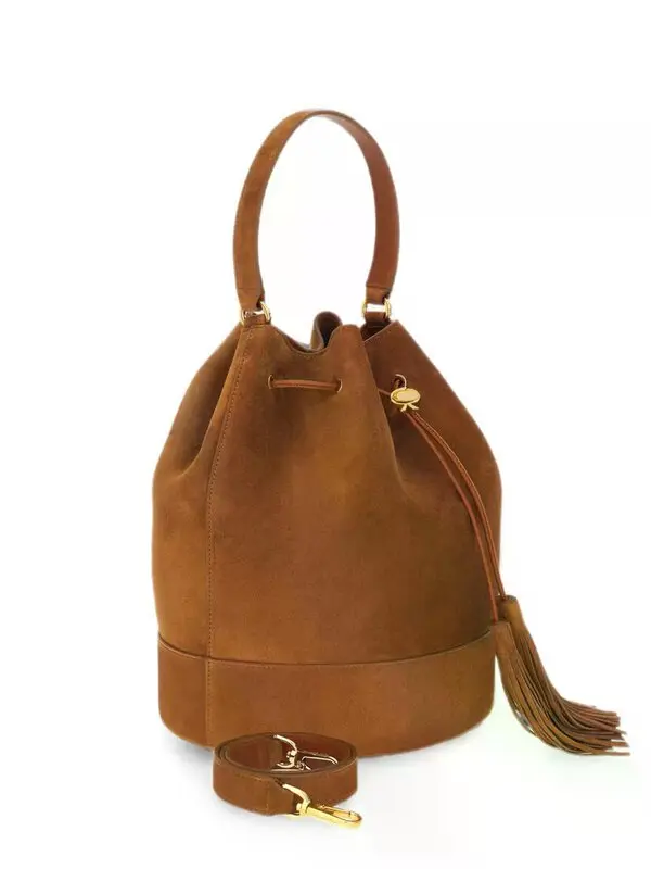 GIANVITO ROSSI Sienna 22 Suede Bucket Bag - Brown