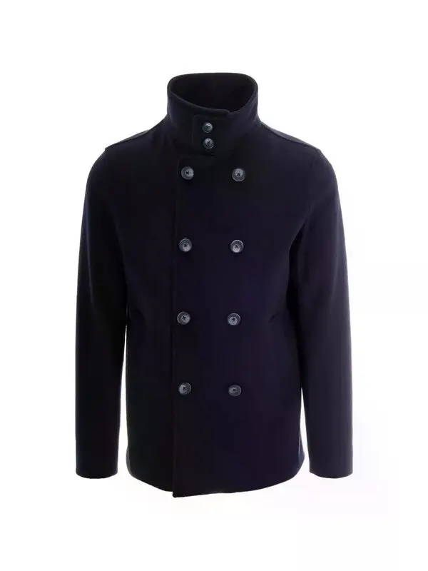 Herno Double-breasted High-neck Coat