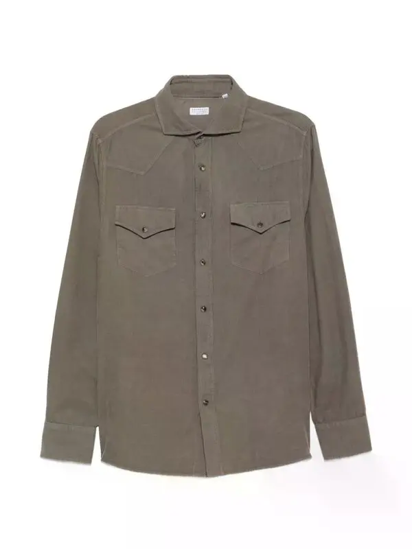 Brunello Cucinelli Corduroy Western-style Shirt