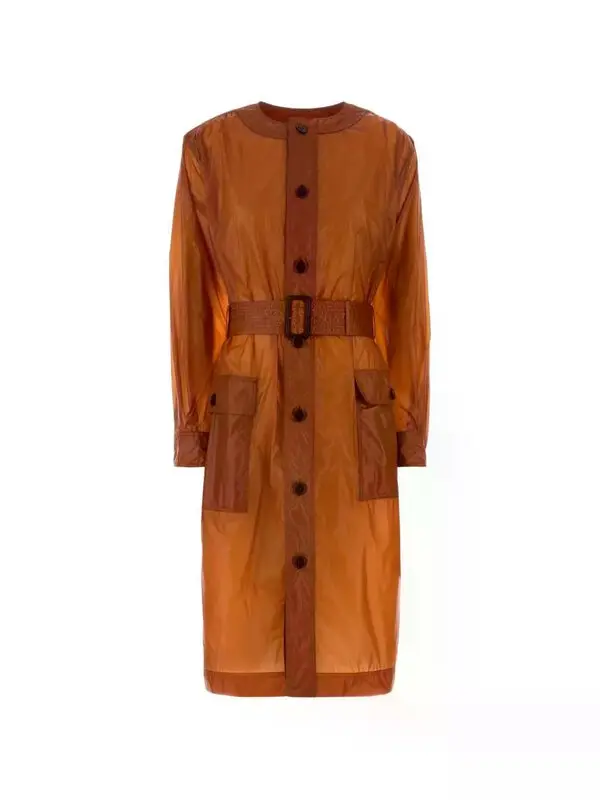 Saint Laurent Belted Button-down Midi Dress