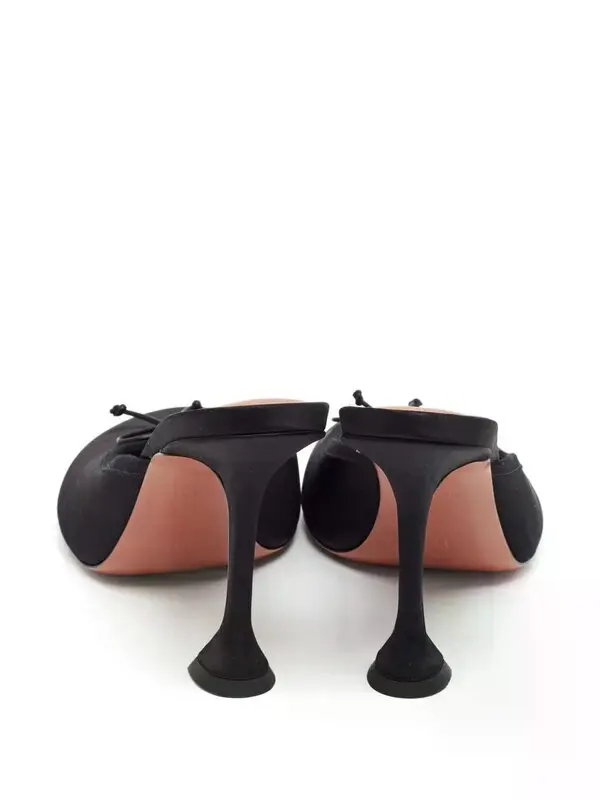 Amina Muaddi Lila Bow Detail Mules