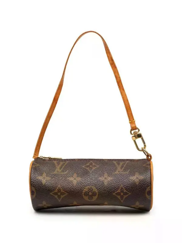 LOUIS VUITTON Monogram Canvas Papillon Pochette Handbag - Brown