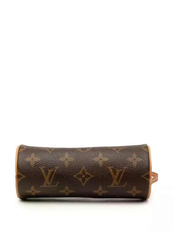 LOUIS VUITTON Monogram Papillon Pochette Handbag - Brown