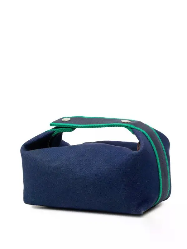 Hermès Toile Bride A Brac Case Vanity Bag - Blue