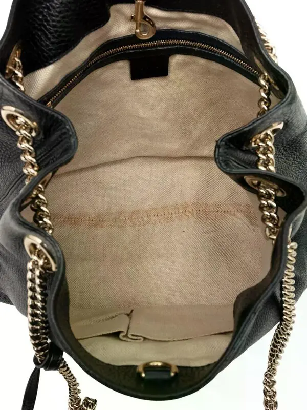 Gucci Soho Chain Tote Bag - Black