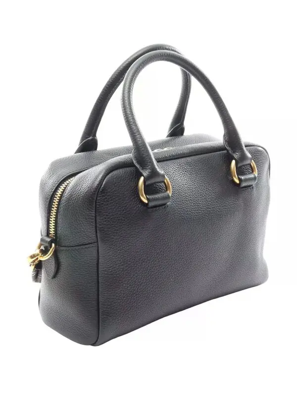 Prada Mini Bauletto Satchel Bag - Black
