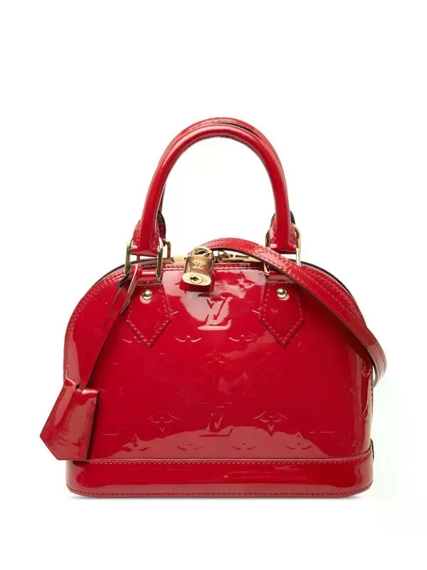 LOUIS VUITTON Monogram Vernis Alma Bb Satchel - Pink