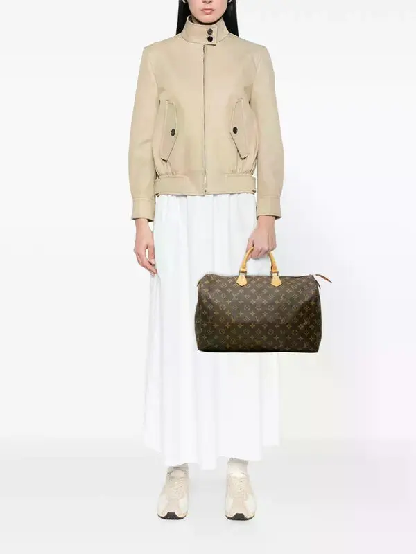 LOUIS VUITTON Monogram Speedy 40 Boston Bag - Brown