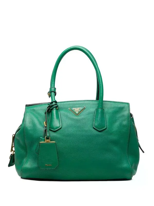 Prada Vitello Daino Tote Bag - Green
