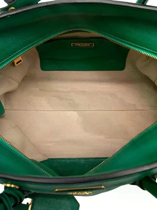 Prada Vitello Daino Tote Bag - Green