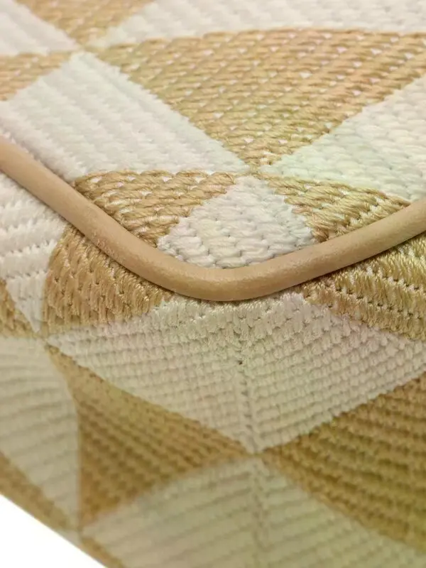 Prada Mini Triangolo Jacquard Satchel