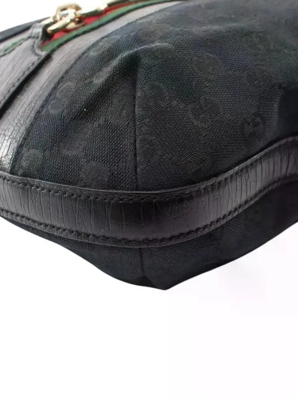 Gucci Gg Canvas Horsebit Web Shoulder Bag
