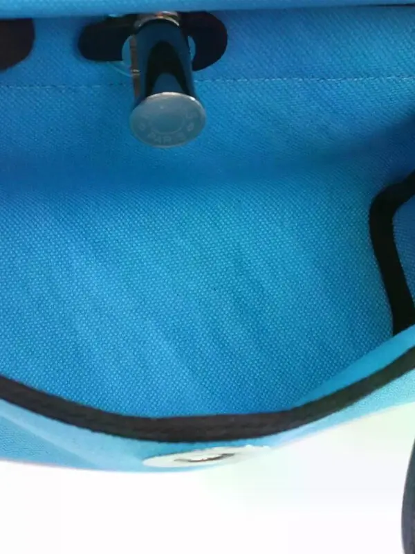 Hermès Herbag Zip 20 Crossbody Bag In Military Toile And Vache Hunter - Blue