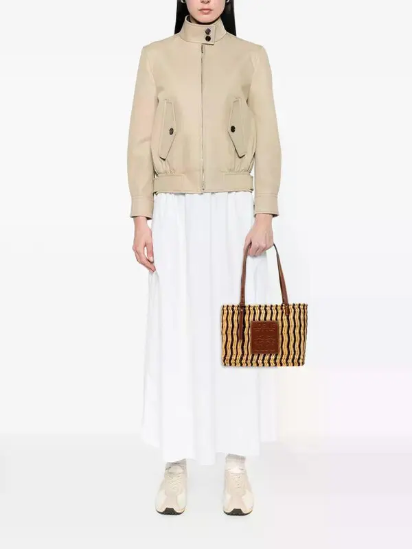 Loewe Raffia Square Basket Tote Bag