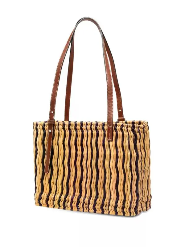 Loewe Raffia Square Basket Tote Bag
