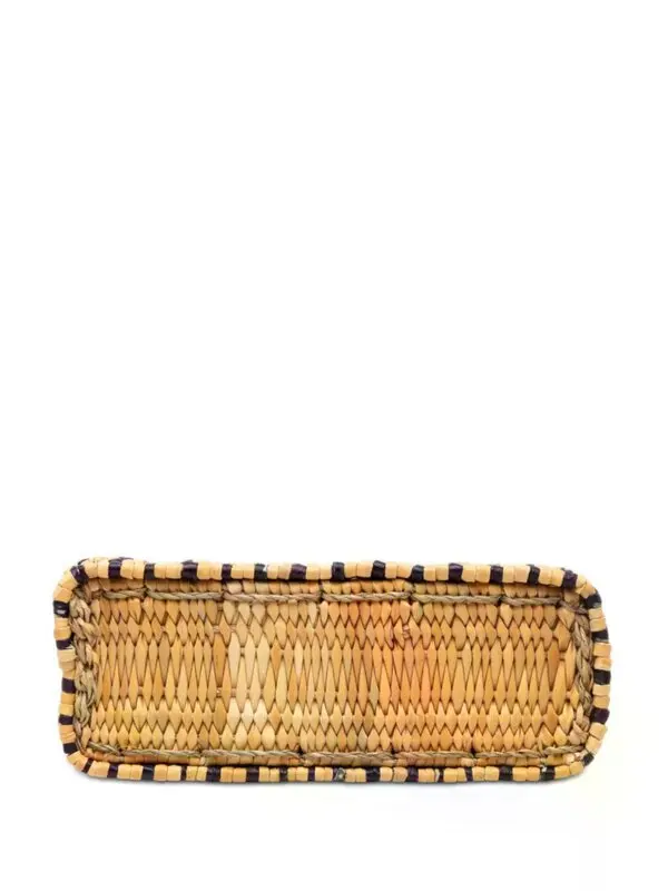 Loewe Raffia Square Basket Tote Bag