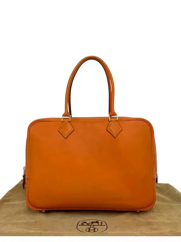 Hermès Veau Madame Plume 32 Handbag - Orange