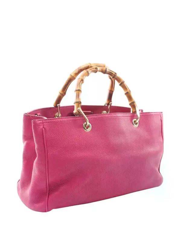 Gucci Bamboo Shopper Satchel - Pink