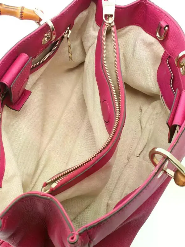 Gucci Bamboo Shopper Satchel - Pink