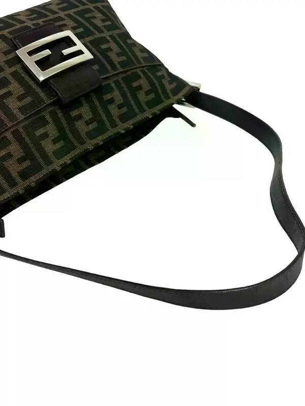 Fendi Zucca Canvas Shoulder Bag - Brown