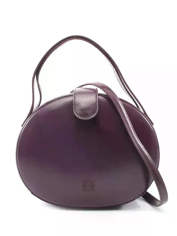 Loewe Anagram Leather Round Satchel