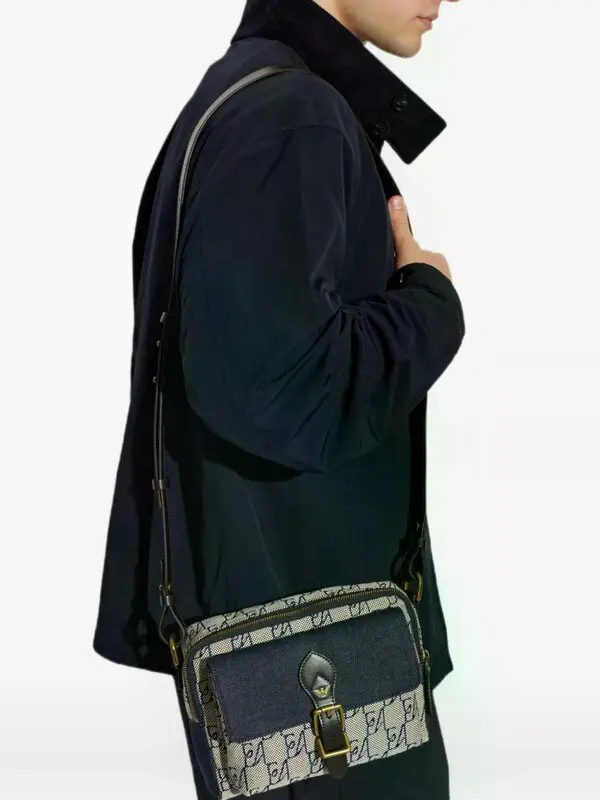 Emporio Armani Monogram Print Messenger Bag