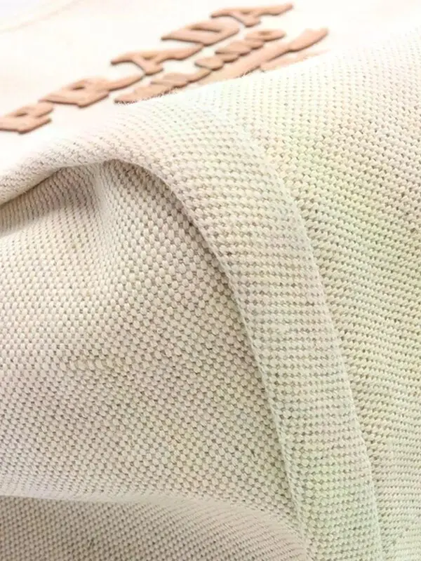 Prada Linen Blend Jardiniere Tote Bag - Neutrals