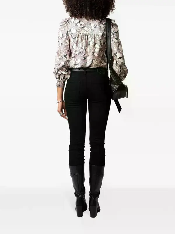 Zadig&Voltaire Telia Wild Chains Printed Silk Blouse