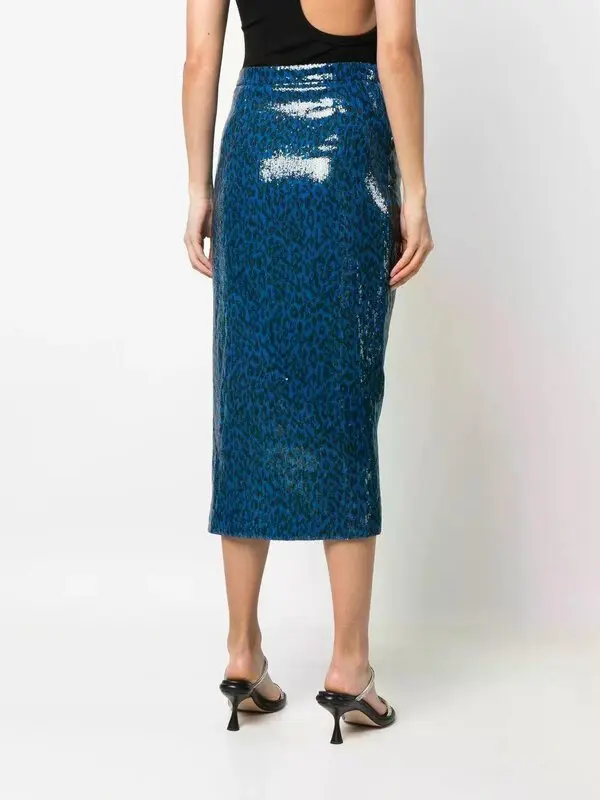 Zadig&Voltaire Jamelia Leopard-print Sequin-embellished Midi Skirt