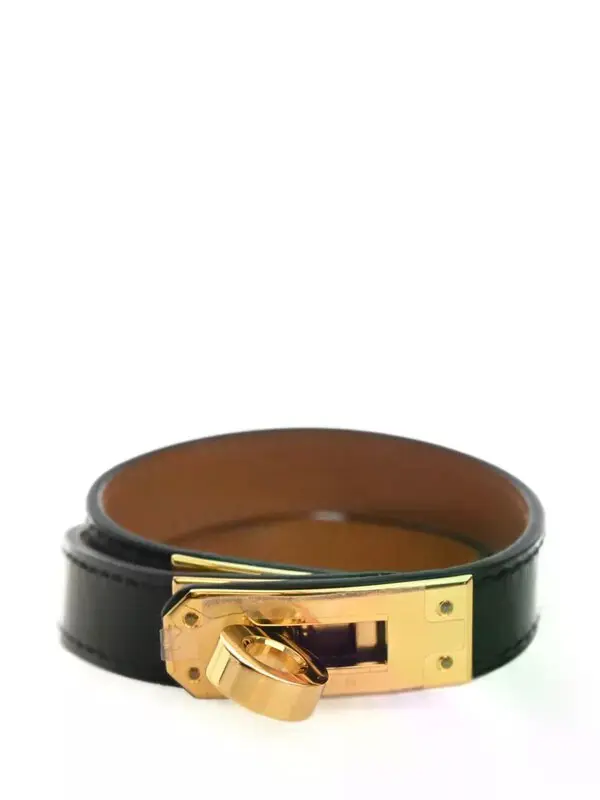 Hermès Swift Kelly Double Tour Bracelet - Black