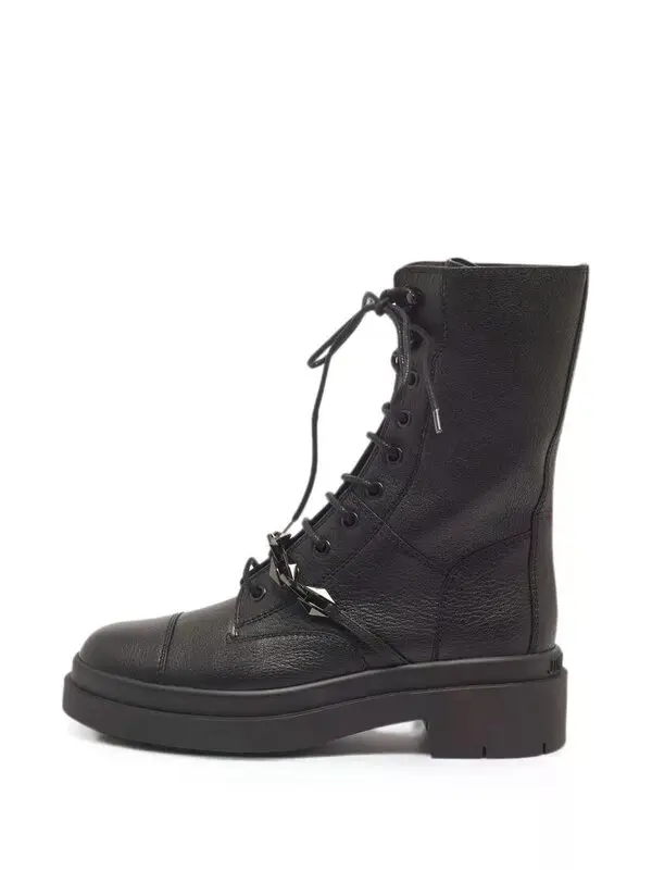 JIMMY CHOO Hatcher Lace-up Combat Boots