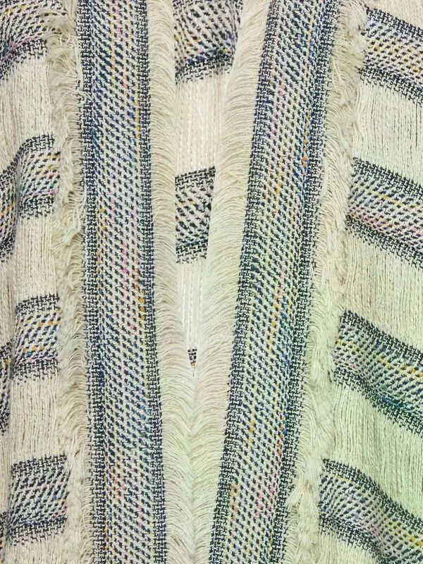 Maje Striped Jacquard Poncho