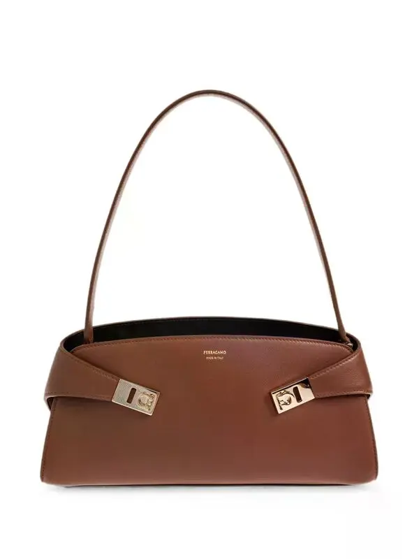 FERRAGAMO Hug Calf Leather Shoulder Bag