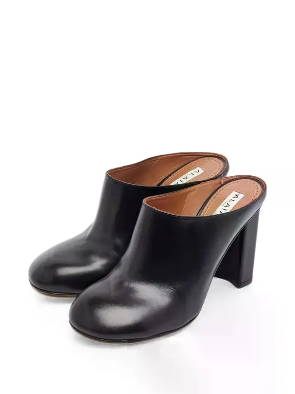 Alaïa Babylone Leather Mules