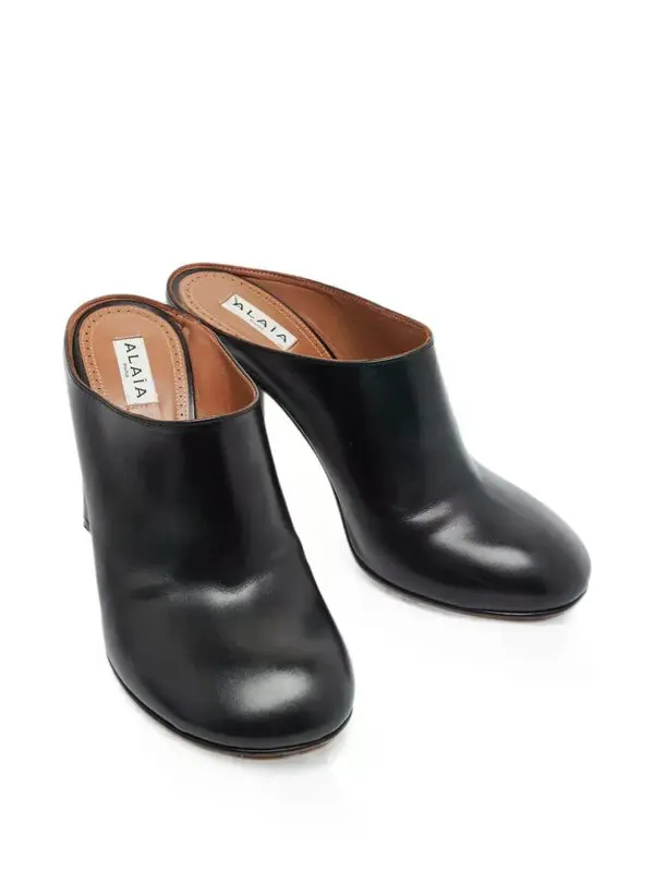 Alaïa Babylone Leather Mules