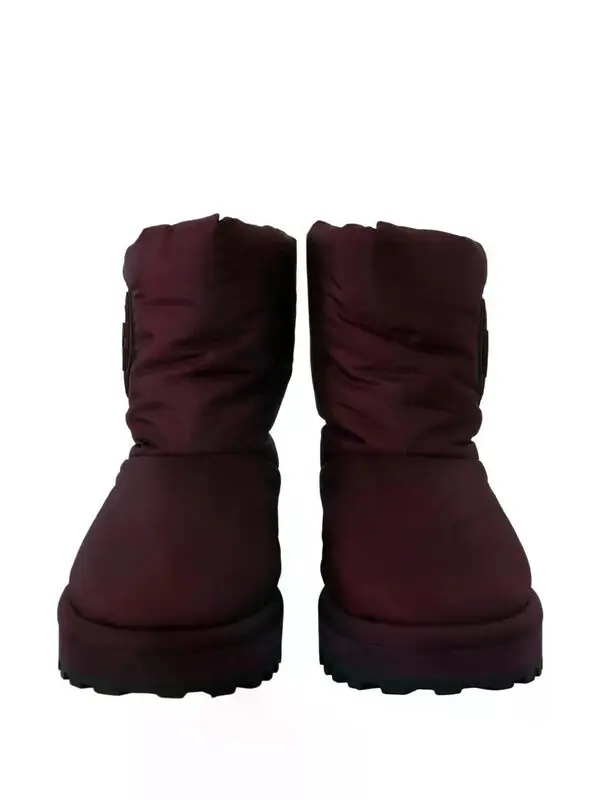 Dolce & Gabbana Padded Logo Patch Boots
