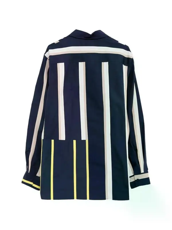 Loewe Striped Shirt With Embroidered Anagram Motif