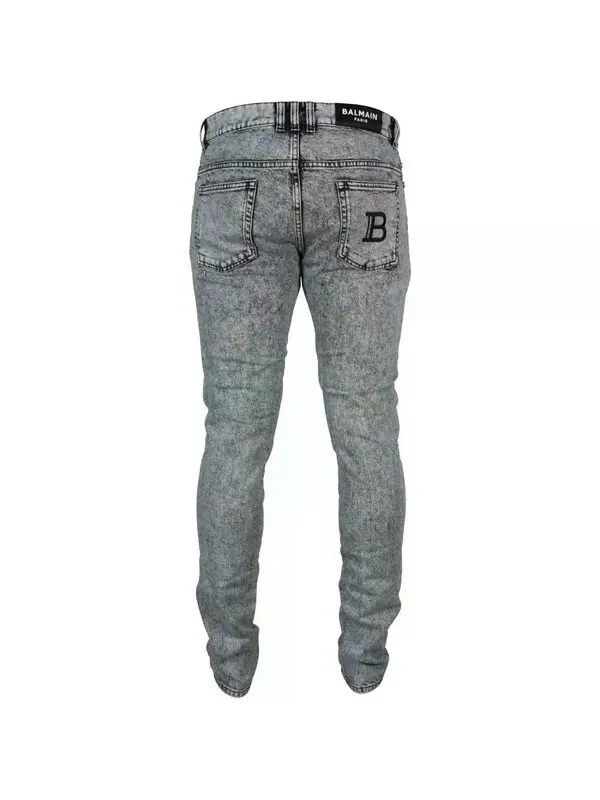 Balmain Faded Effect Jeans