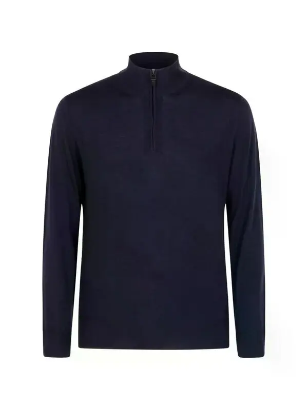 Canali Half-zip Knitted Sweater