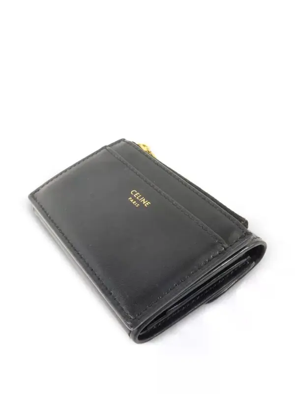 Celine Triomphe Tri-fold Calfskin Wallet