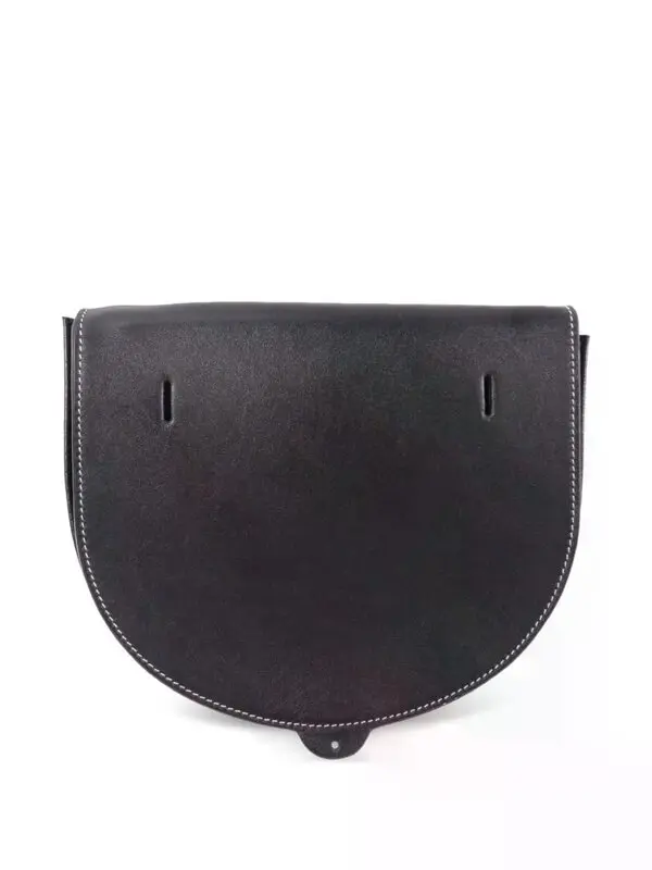 Loewe Anagram Embossed Shoulder Bag - Black