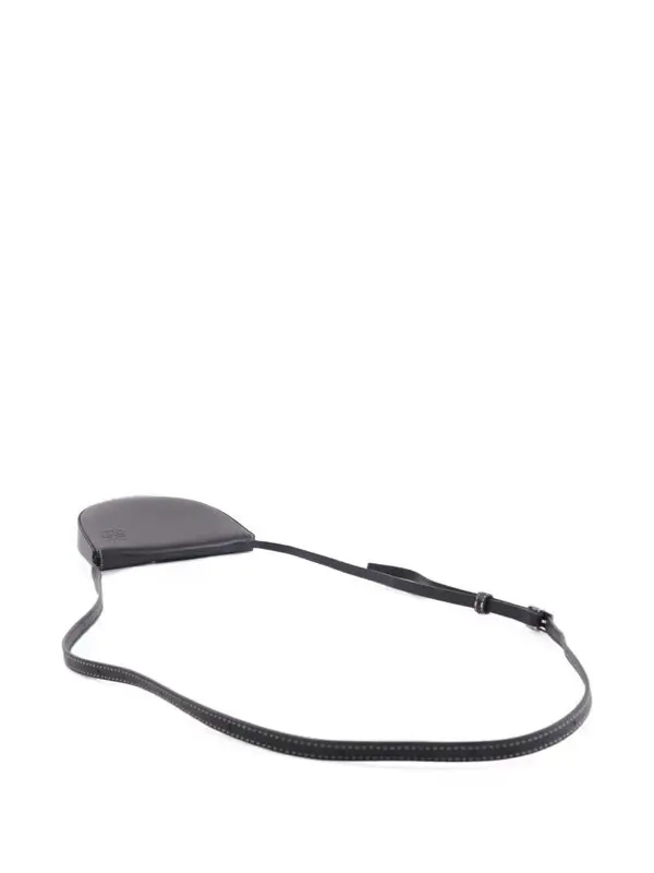 Loewe Anagram Embossed Shoulder Bag - Black