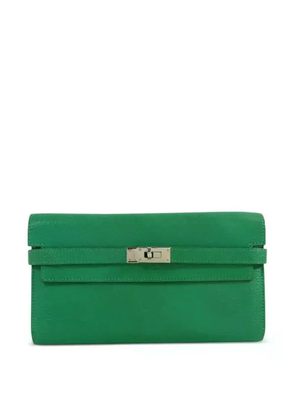 Hermès Kelly Leather Wallet - Green