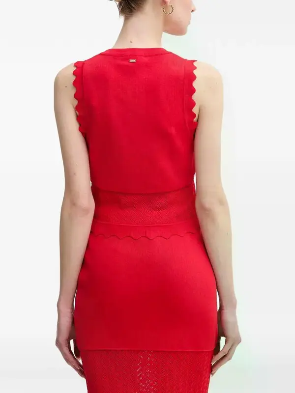 GAUDI Scalloped Knit Vest