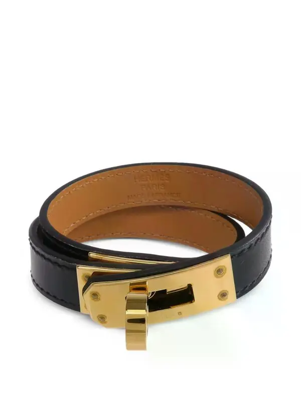 Hermès Kelly Double Tour Calfskin Bracelet - Gold
