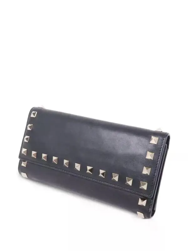 Valentino Garavani Rockstud Threefold Long Wallet