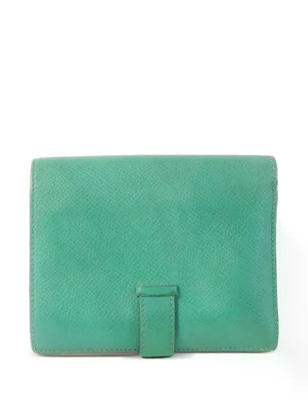 Hermès 2019 Bearn Leather Wallet - Green