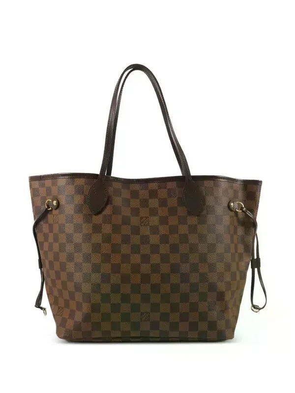 LOUIS VUITTON Damier Neverfull Mm Tote Bag